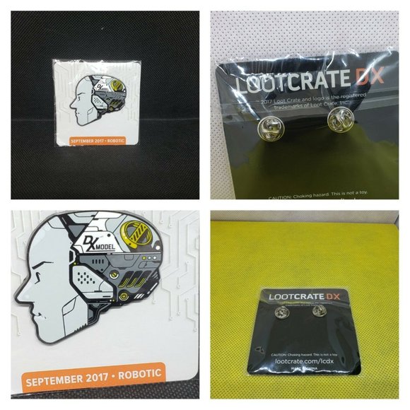 Loot Crate | Other | Loot Crate Dx Exclusive Robotic Robot Skull Pin ...